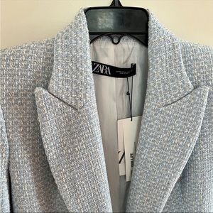 Zara | Jackets & Coats | Zara Textured Double Breasted Blazer | Poshmark